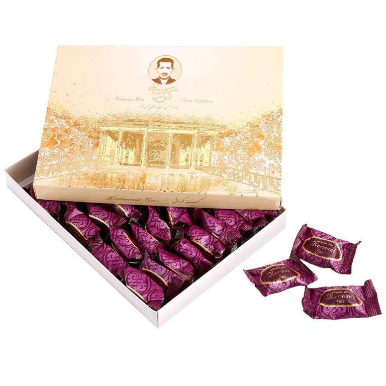 Kermani Gaz 42% Almond Traditional Persian Rosewater Nougat Sweet ...