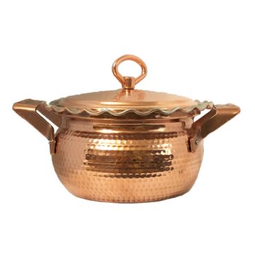 Persian Copper Stock Pot Hammered with Traditional Style Rosegold ...