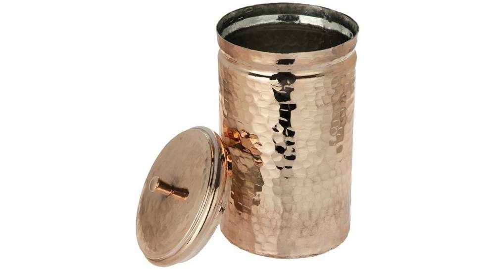 Copper Canister Jar Handcrafted to Enhance your Kitchen Hammered ...