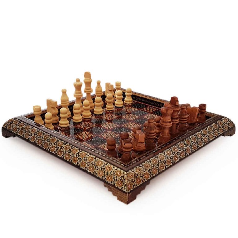 Persian Khatamkari Chess Board Model Foad - ShopiPersia
