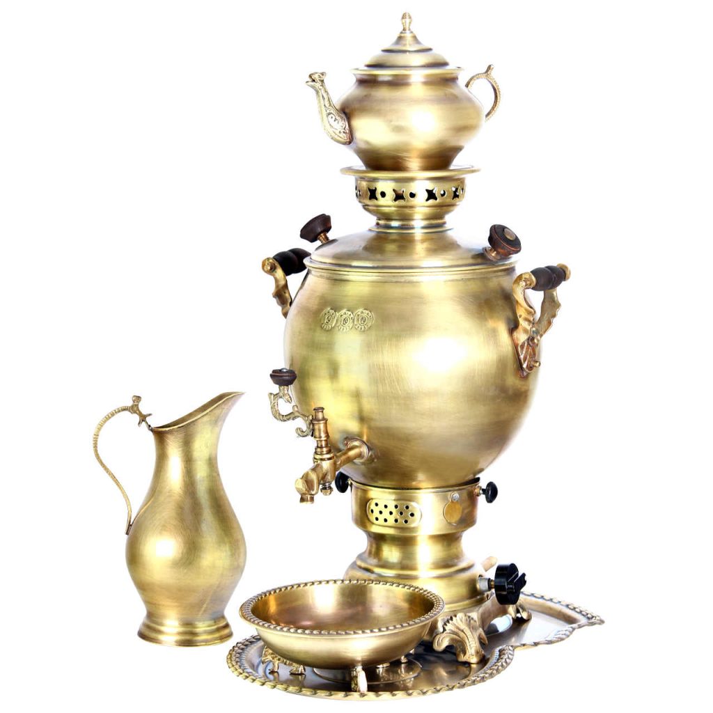 Persian Brass Gas Samovar Traditional Design Tea Maker 6-Liter ...