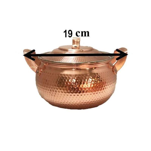 Persian Copper Stock Pot Hammered with Traditional Style Kimia ...