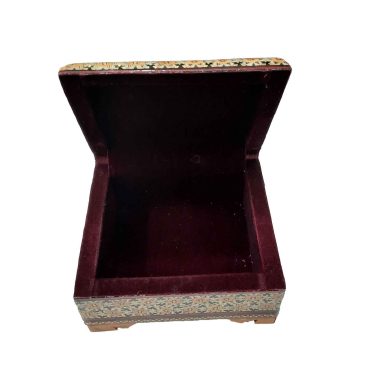 Handcrafted Wooden Jewelry Box with Persian Khatam Design - Kabiri ...