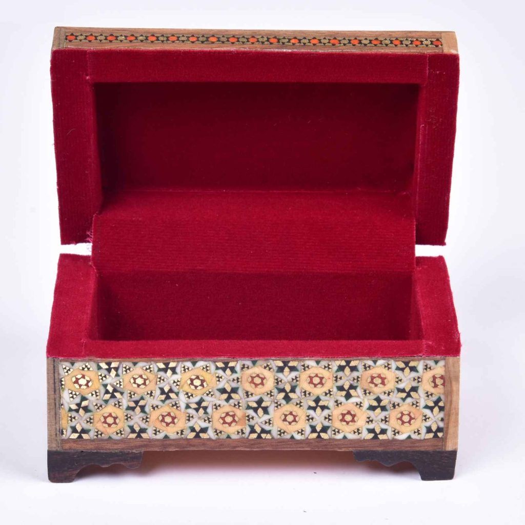 Wooden Jewelry Box Handcrafted with Persian Khatamkari Shabnam ...