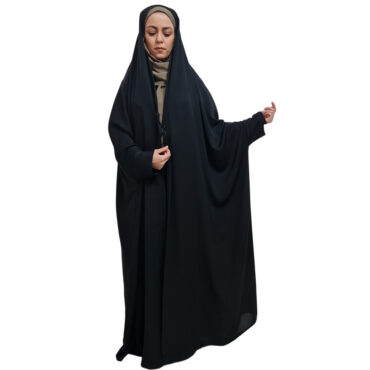 Islamic Arabic Black Chador Hejab with Sleeves for Women and Praying ...