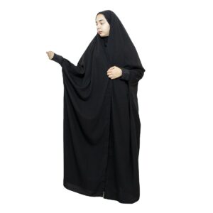 Islamic Women Black Chador Model Yaman - ShopiPersia