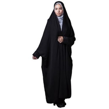 Islamic Arabic Black Chador Abaya Hejab with Sleeves for Women and ...