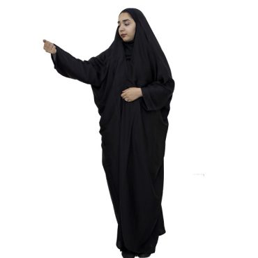 Islamic Arabic Black Chador Abaya Hejab with Sleeves for Women and ...