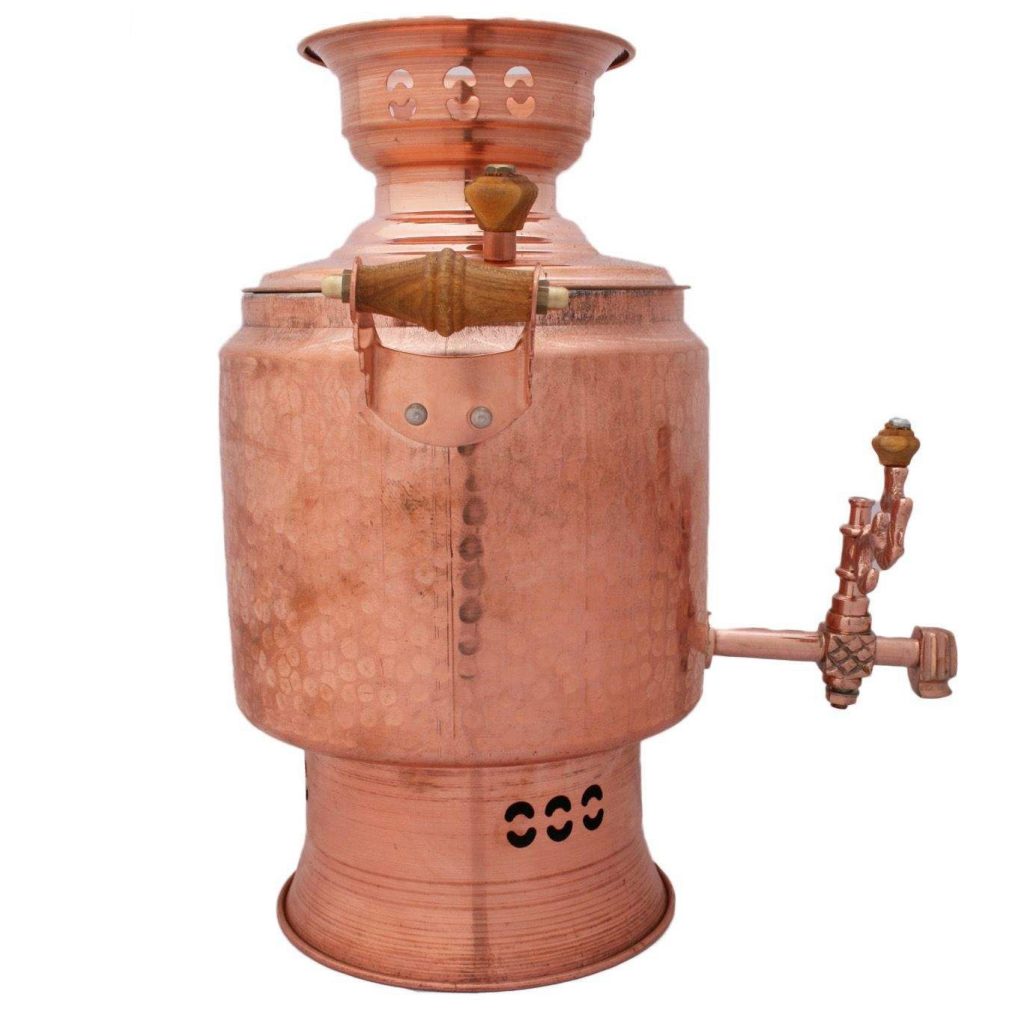 Persian Copper Stovetop Samovar Traditional Design 2.5 & 4-Liter ...