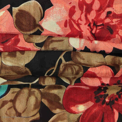 Floral Print Silk Scarf for Women Luxe and Vibrant Simin - ShopiPersia