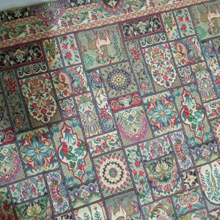 Large Boho Persian Style Indoor Floor Mat Kooch - ShopiPersia