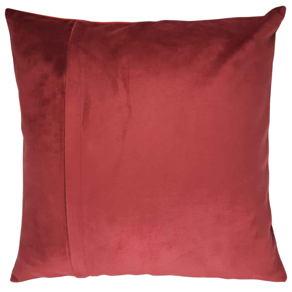 Ethnic Red Velvet Cushion Cover - Qashqai Design (Set of 2) - ShopiPersia