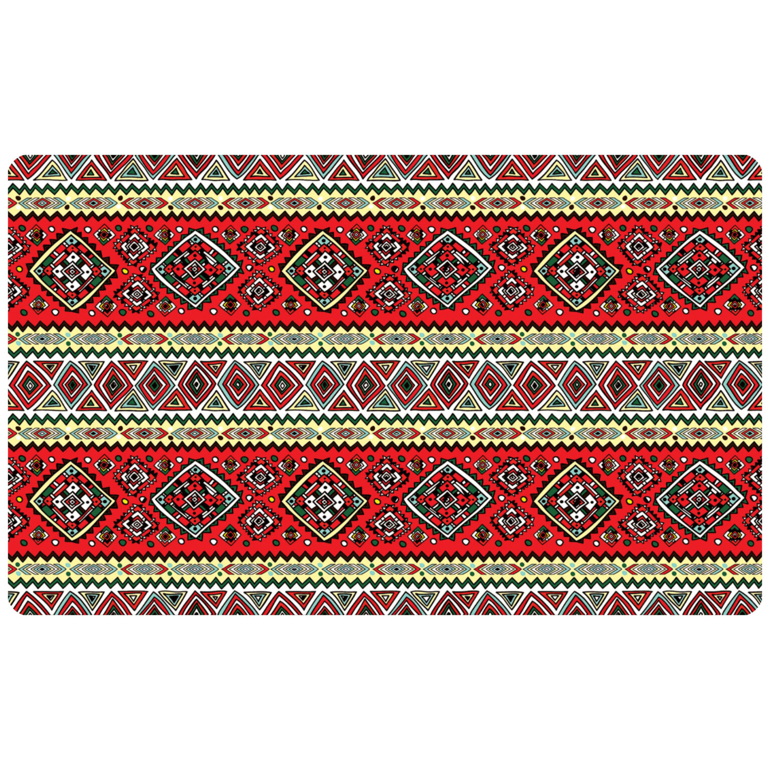 Indoor Door Mat for Home Decor Non-Slip Persian Inspired Printed Mosque ...