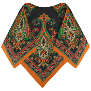 Floral Print Silk Scarf for Women Luxe and Vibrant Parvin - ShopiPersia