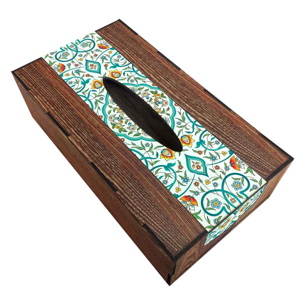 Rustic Wooden Tissue Box Cover – Jooya - ShopiPersia