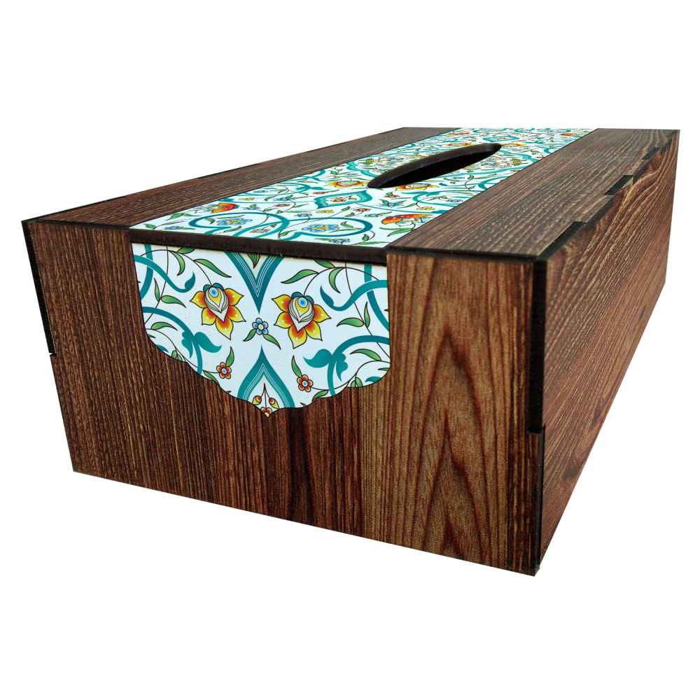 Rustic Wooden Tissue Box Cover – Jooya - ShopiPersia