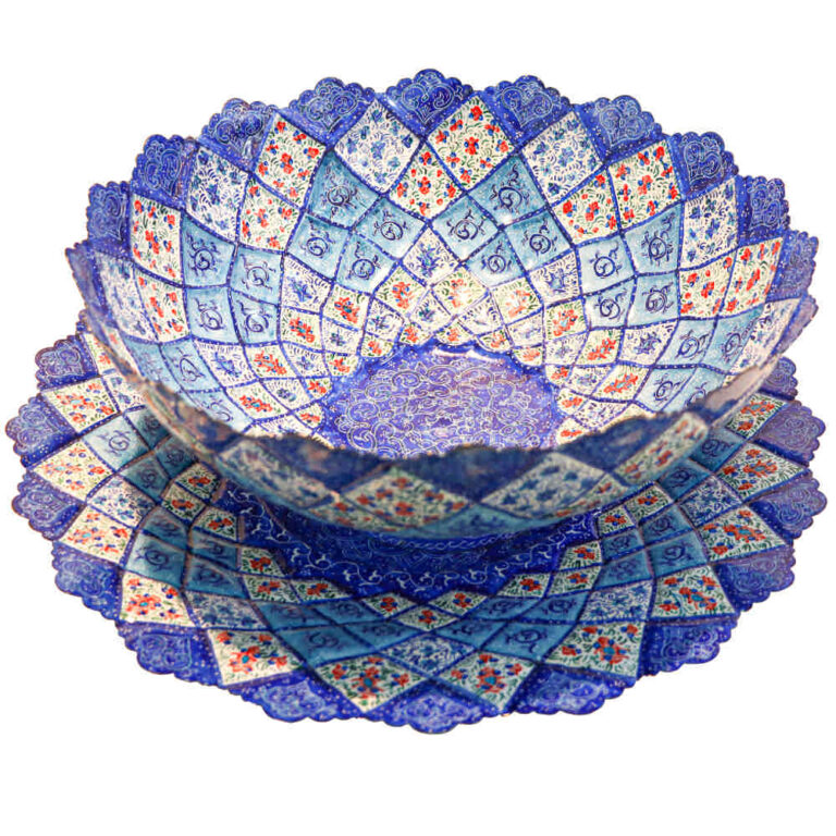 Persian Minakari Plate Model Arya » ShopiPersia