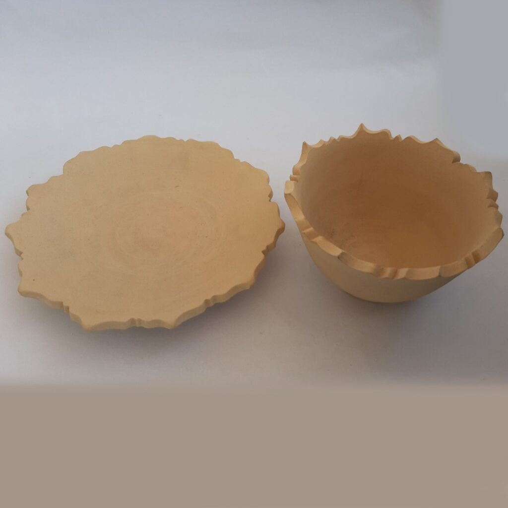 Decorative Pottery Plate & Bowl Model Hamoon - ShopiPersia