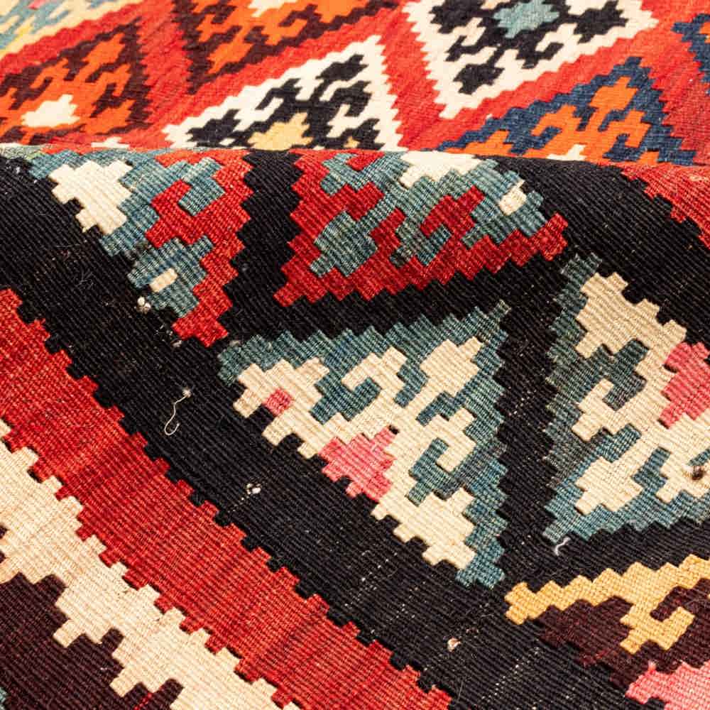 Persian Wool Kilim Rug Handwoven in Fars Traditional Maral - ShopiPersia