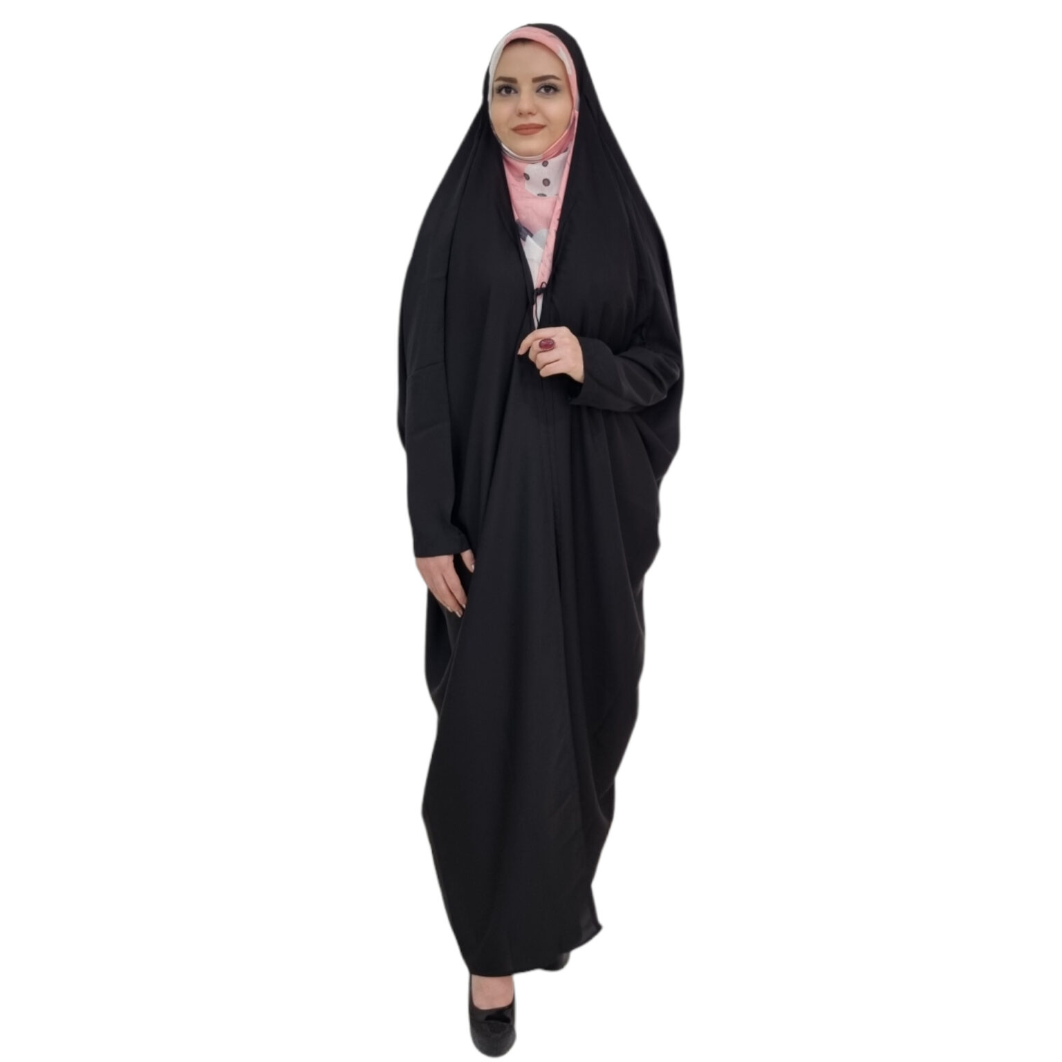 Islamic Arabic Black Chador Hejab with Sleeves for Women and Praying ...