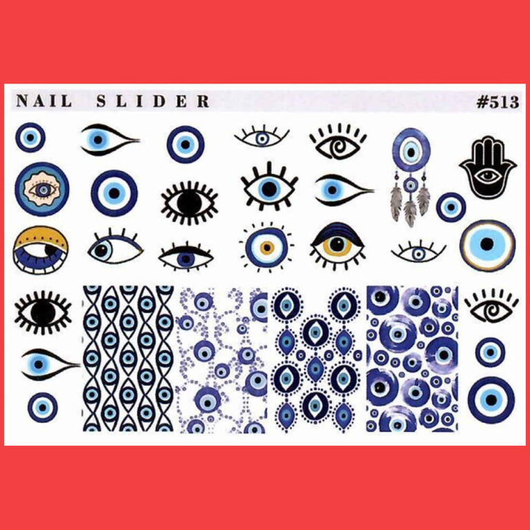Evil Eye Nail Stickers - Cheshm Nazar II - ShopiPersia