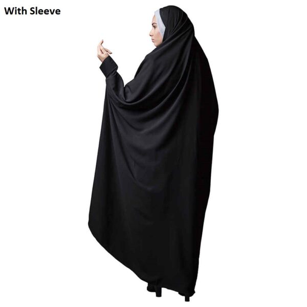 Islamic Arabic Black Chador Abaya Hejab for Women and Praying - Jelveha ...