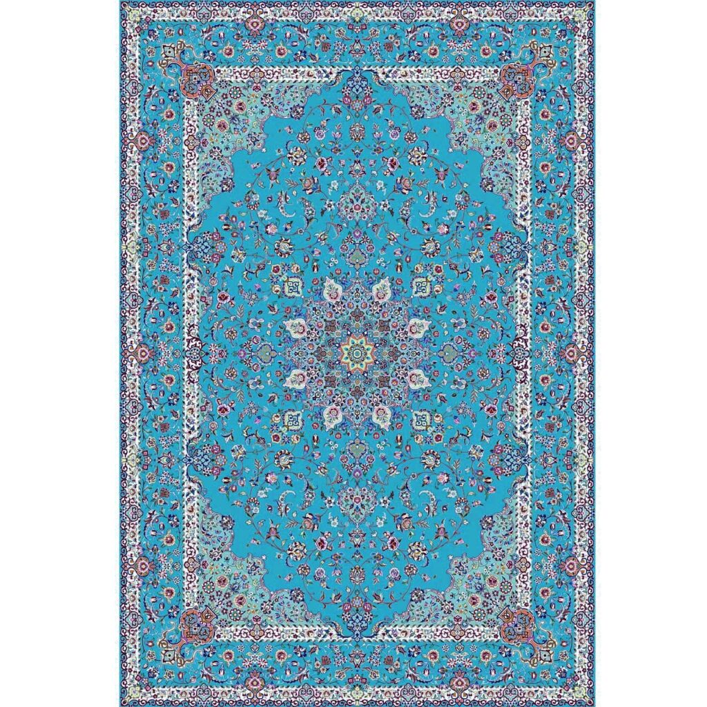Large Boho Persian Style Indoor Floor Mat Sina - ShopiPersia