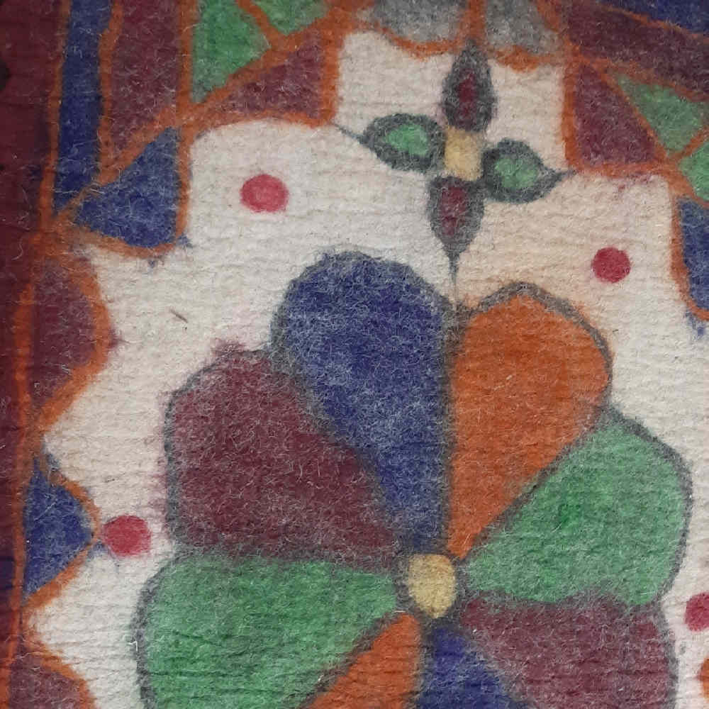 Persian Wool Felt Rug 100% Natural and Handmade Mana - ShopiPersia