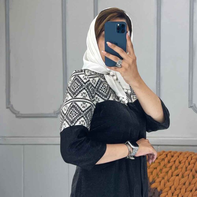 Persian Linen Manto Model Simorgh - ShopiPersia