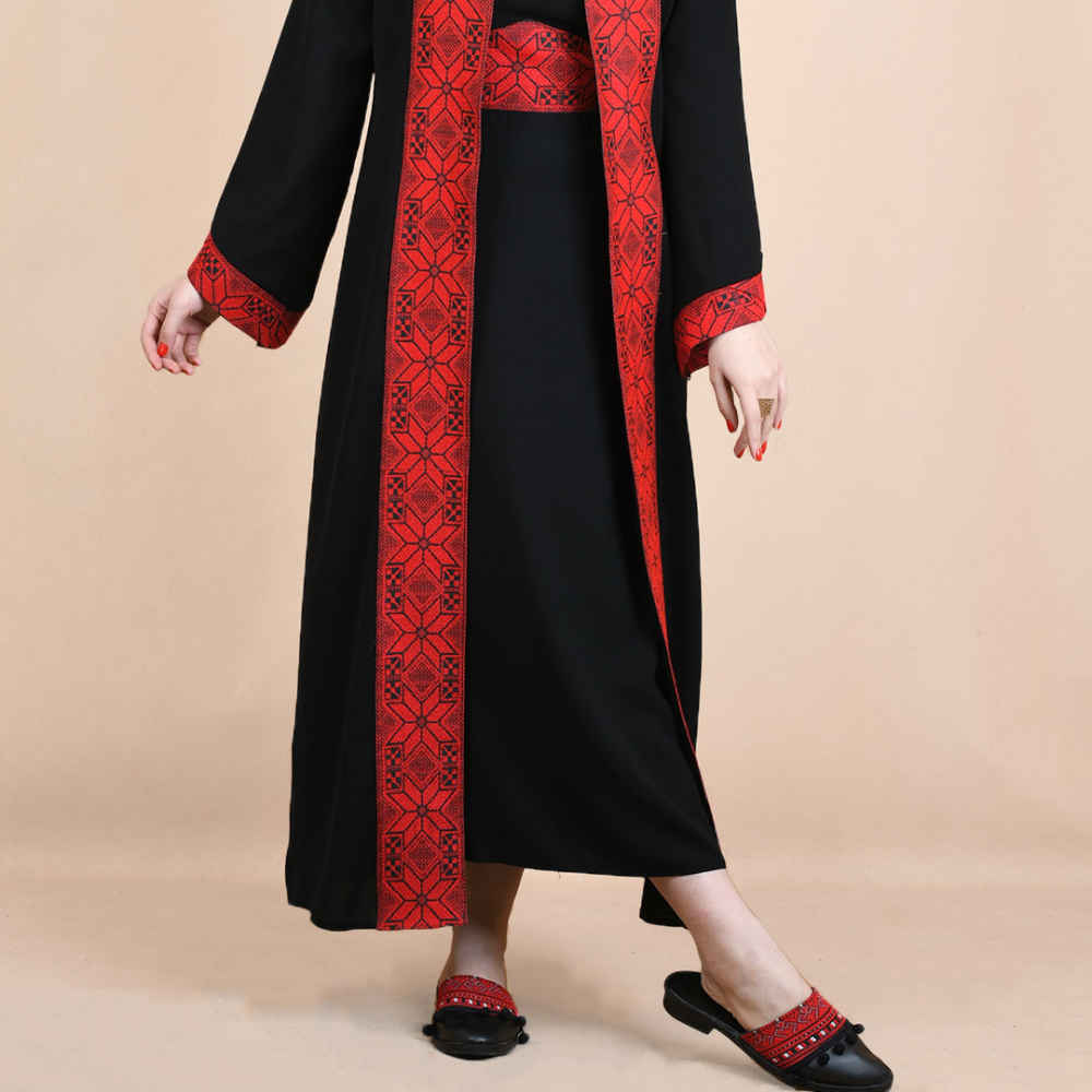 Elegant Abaya for Muslim Women with Black Soft Fabric - ShopiPersia