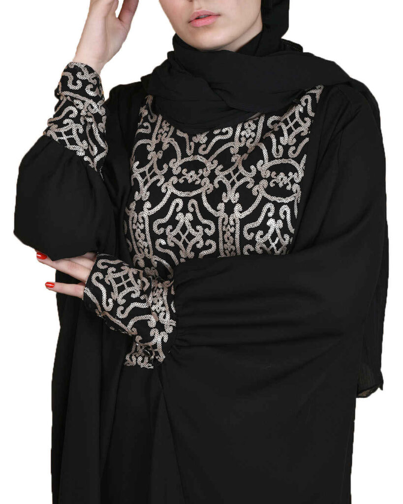 Elegant Batwing Abaya for Women with Persian-Inspired Details - ShopiPersia