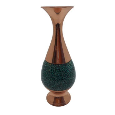 Handcrafted Decorative Persian Inlaid Turquoise Copper Vase Sina ...