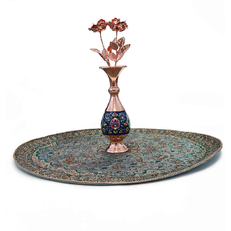 Treasured Persian Minakari Copper Vases Gift Set - ShopiPersia