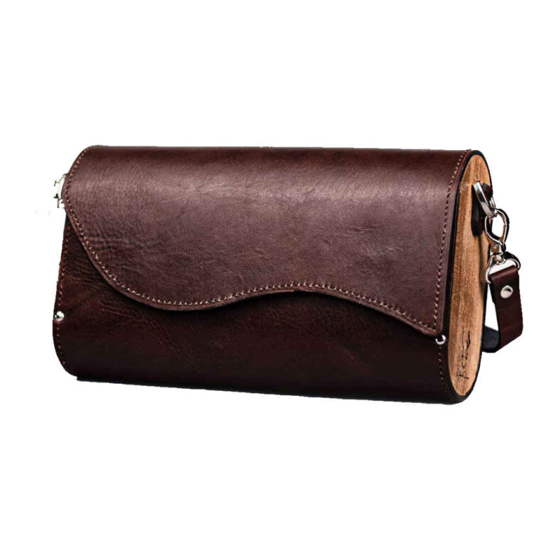 Persian Leather Shoulder Bag Model Sepidar - ShopiPersia