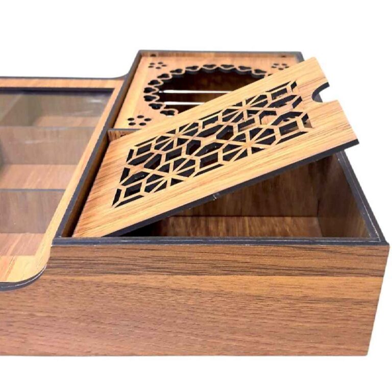 Wooden Tea Box With Warmer Model Maneli - ShopiPersia