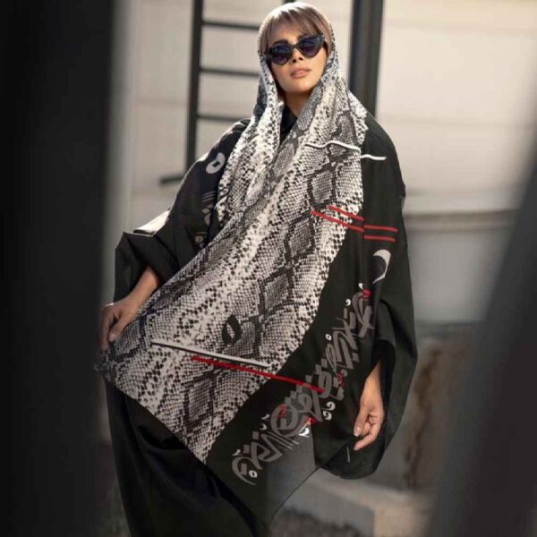 Black Persian Shawl Model Ganji - ShopiPersia