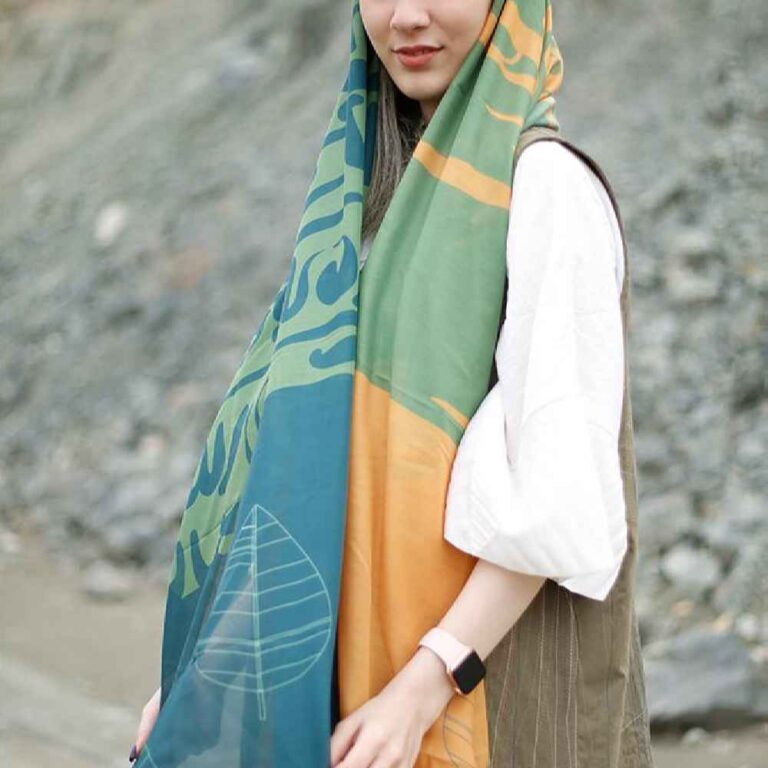 Persian Printed Shawl Artistic & Lightweight Barg - ShopiPersia