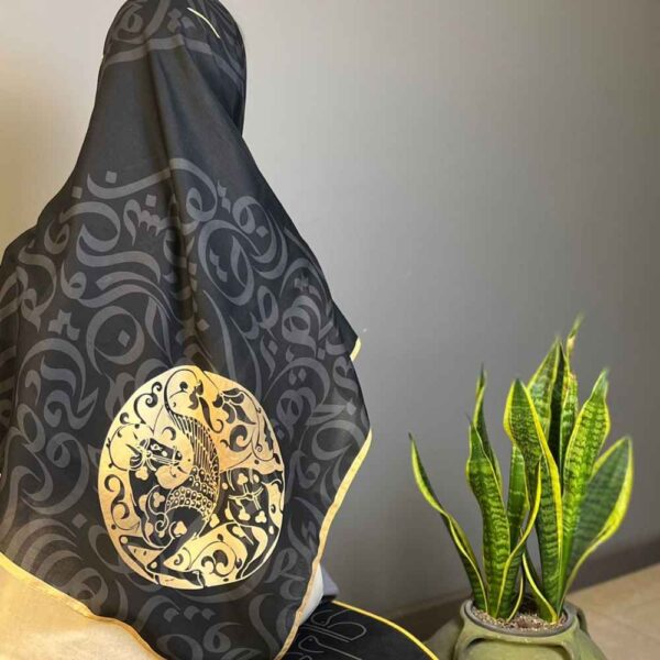 Print Scarf for Women Persian Artistic Luxe and Vibrant Jaam - ShopiPersia