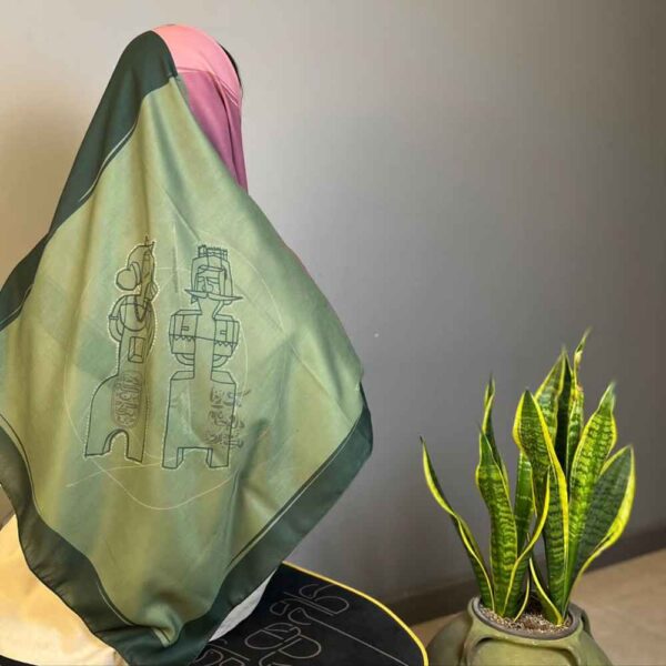 Persian Artistic Print Scarf for Women - Luxe and Vibrant Negarina ...