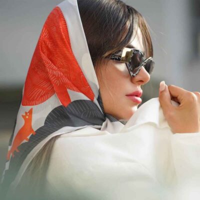 Artistic Mini Silk Scarf for Women Luxe and Vibrant Zaghak - ShopiPersia