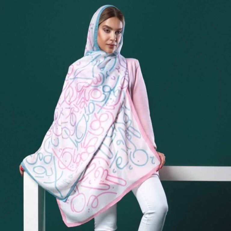 Persian Printed Shawl Artistic & Lightweight Sokhan - ShopiPersia