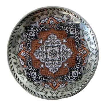 Persian Decorative Copper Engraved Plate Hadi - ShopiPersia