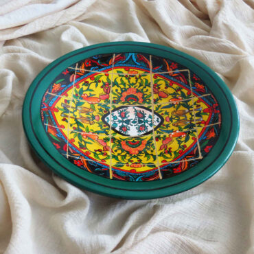 Persian Decorative Pottery Plate Hand-Painted Tile - ShopiPersia