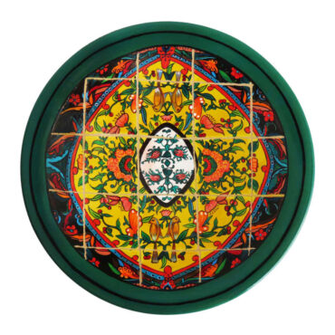 Persian Decorative Pottery Plate Hand-Painted Tile - ShopiPersia