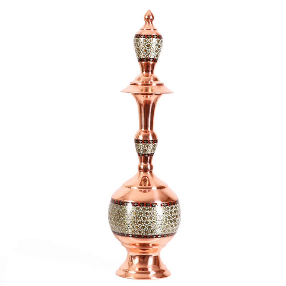 Iranian MalilehKari Silver Vase Model Almas - ShopiPersia