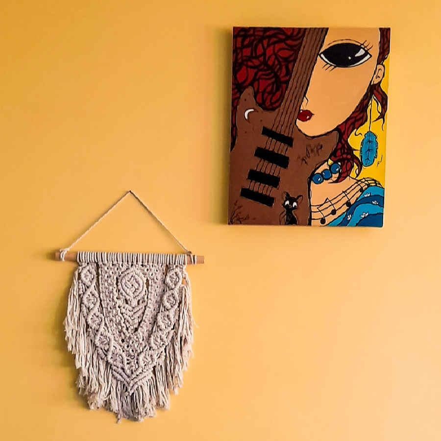 Macrame Wall Hanging Tapestry Art Bohemian Azin - ShopiPersia