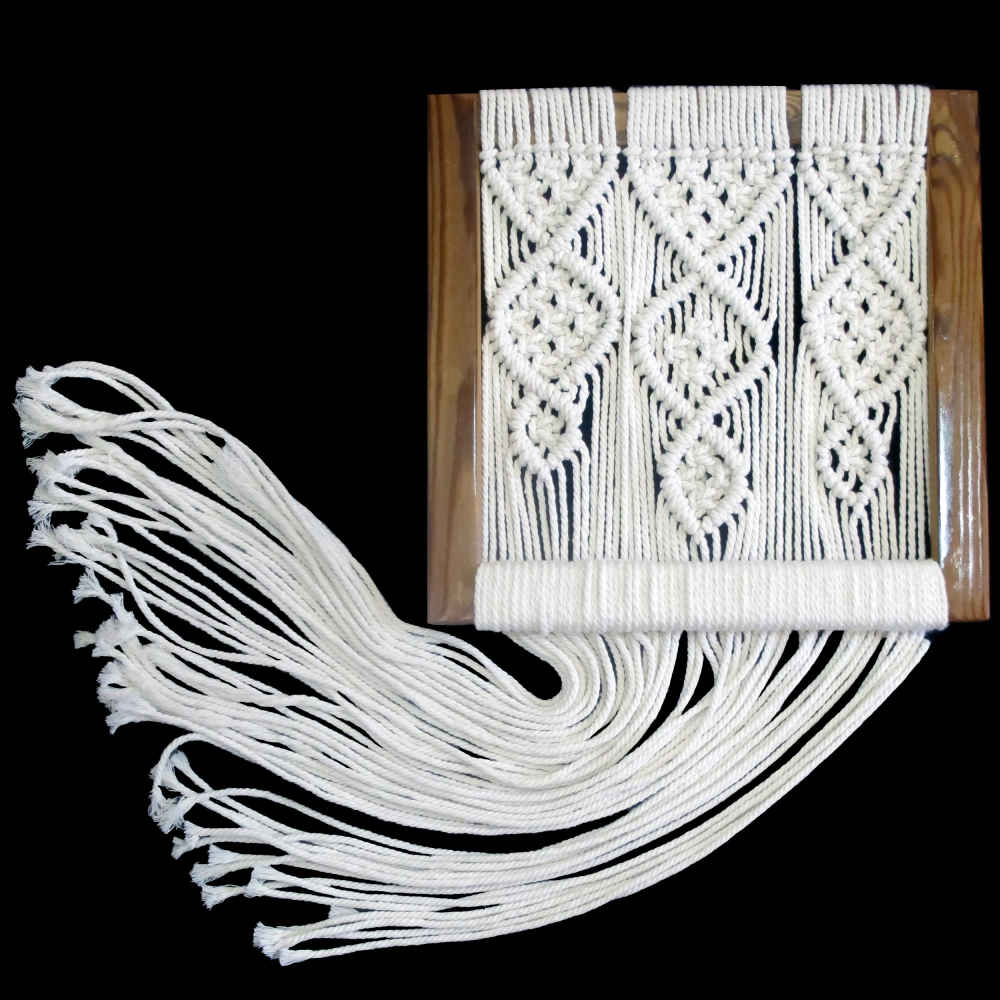 Macrame Wall Hanging Tapestry Art Bohemian Lilac - ShopiPersia