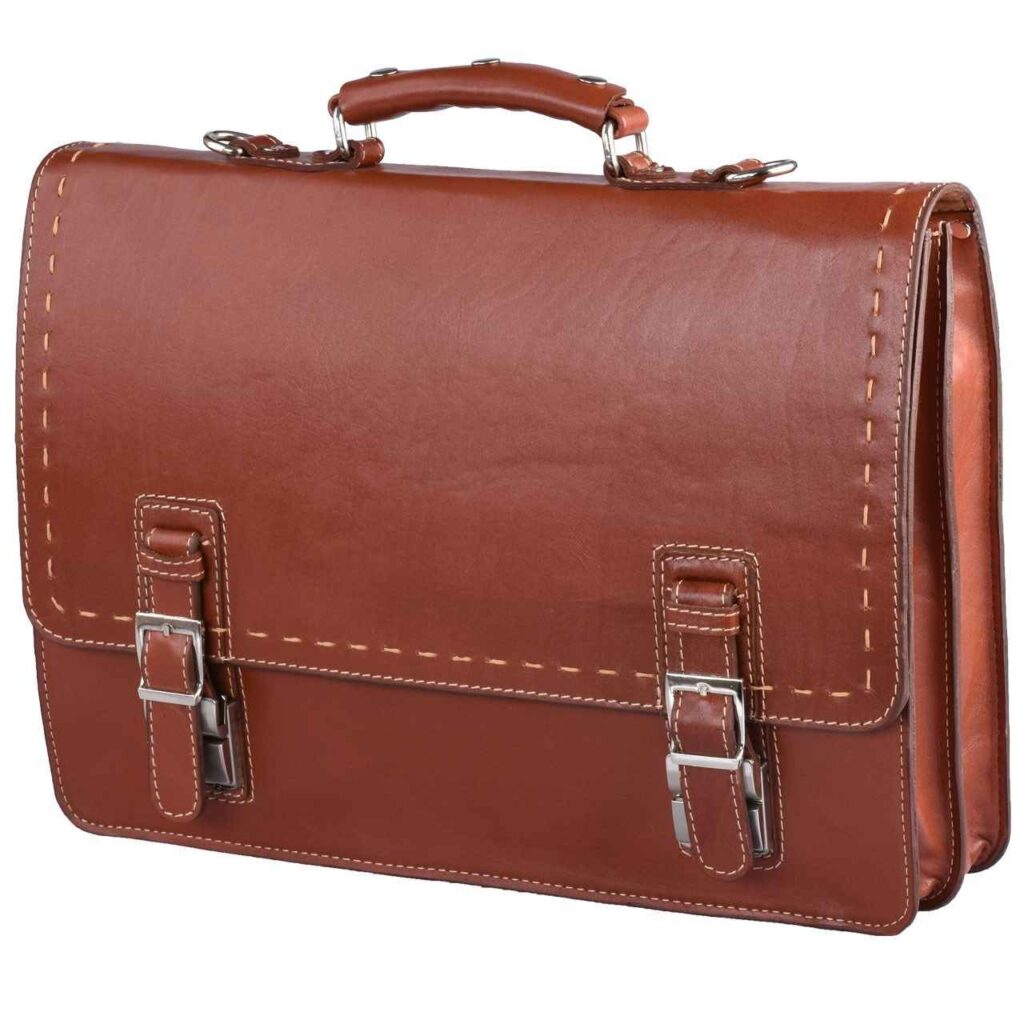 Persian Leather Briefcase - Emad Model - ShopiPersia
