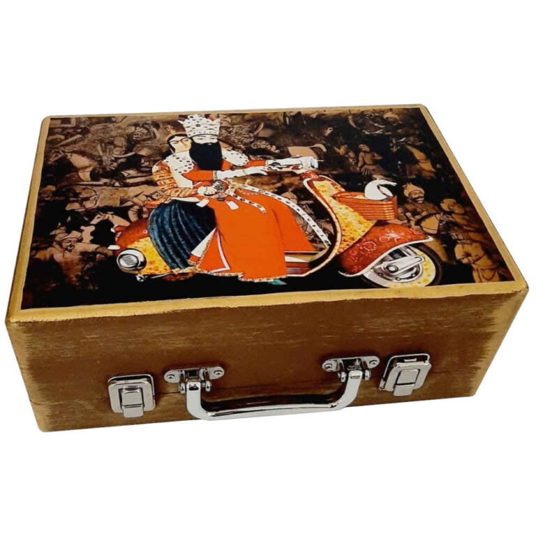 Wooden Box for Gift Giving with Persian Inspired Pattern Ghajari ...