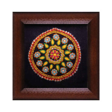 Framed Embroidered Textile Wall Art Model Taranom - ShopiPersia